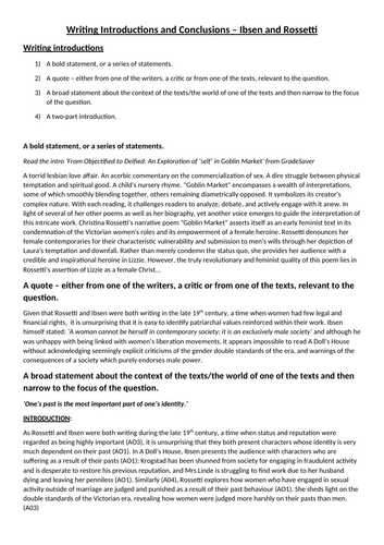 OCR English Literature A Level - Comparing the poetry of Rossetti and ...