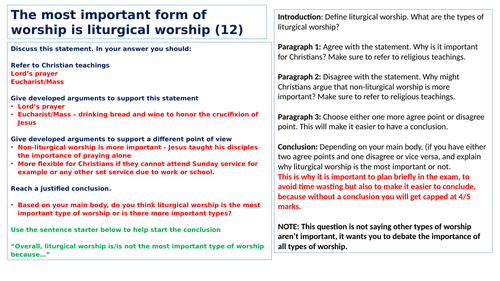 AQA GCSE RE Paper 1 & 2 Revision Bundle | Teaching Resources