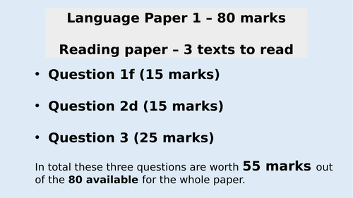 Cambridge IGCSE Paper 1 Reading - First Language English | Teaching ...