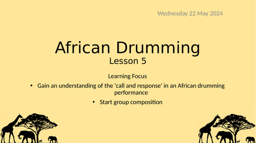 KS3 Music - African Drumming | Teaching Resources