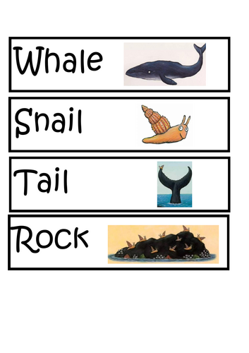 The Snail and the Whale Key words | Teaching Resources