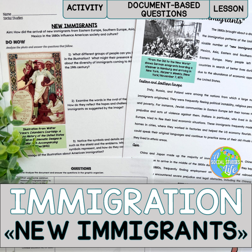 New Immigrants | Teaching Resources