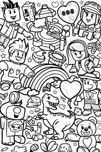 25+ A4 Roblox Online Video Game Colouring / Coloring Sheets / Pages ...