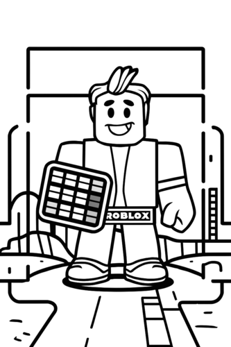 25+ A4 Roblox Online Video Game Colouring / Coloring Sheets / Pages ...