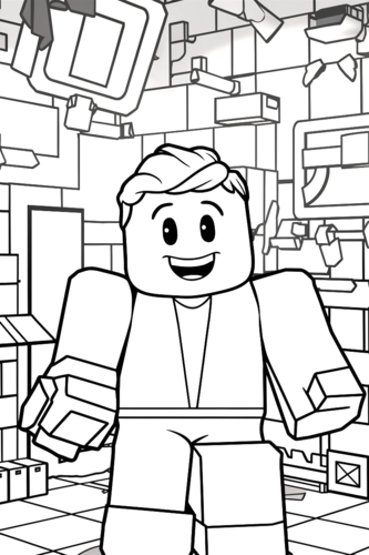 25+ A4 Roblox Online Video Game Colouring / Coloring Sheets / Pages ...