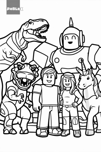 25+ A4 Roblox Online Video Game Colouring / Coloring Sheets / Pages ...