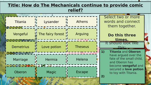 A Midsummer Night's Dream Scheme | Teaching Resources
