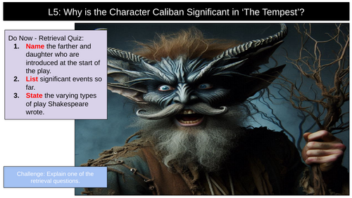 The Tempest Caliban | Teaching Resources