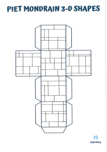 Discover Geometry with a Mondrian Twist: 3D Net Shapes Colouring ...