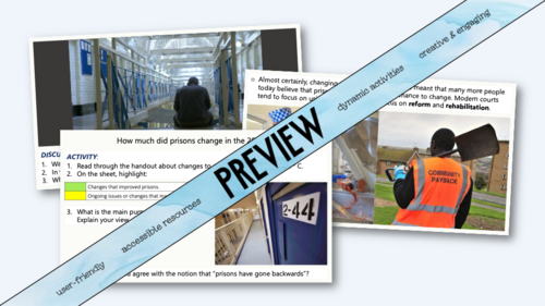 Developments in Prisons & Punishment - Modern Period (Edexcel ... Developments in Prisons & Punishment - Modern Period (Edexcel ...