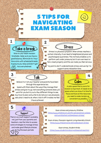 5 tips for managing exam stress | Teaching Resources