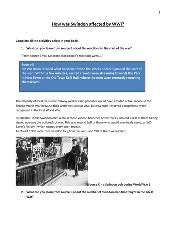 WWI | Teaching Resources