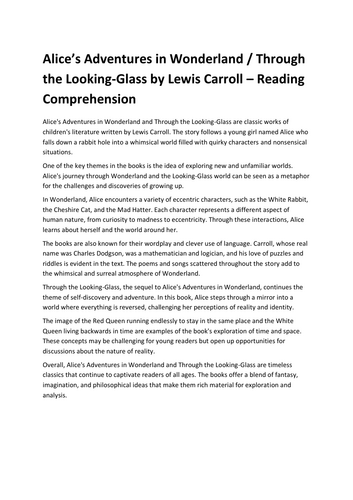 Alice’s Adventures in Wonderland / Through the Looking-Glass by Lewis ...