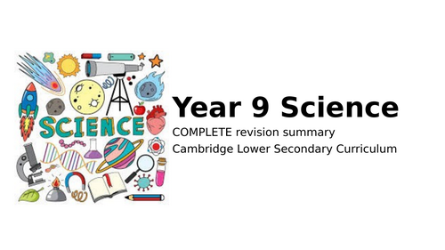 Year 9 Cambridge Lower Secondary Curriculum - Summary PowerPoint for ...
