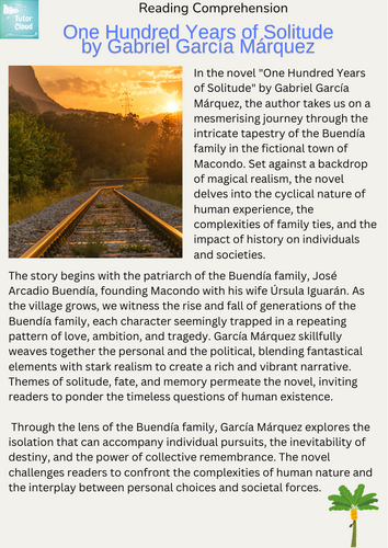 One Hundred Years of Solitude by Gabriel García Márquez Reading ...
