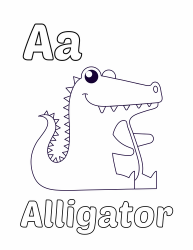 A-Z Alphabet Animals Coloring Pages | Teaching Resources