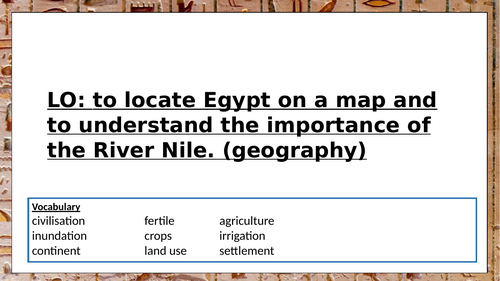 Geography of Ancient Egypt | Teaching Resources