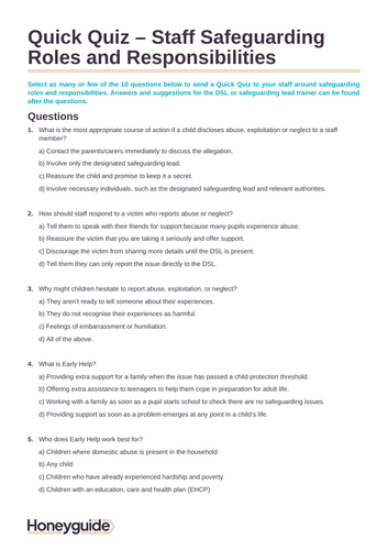 Annual Safeguarding Training Pack 2025 | Teaching Resources
