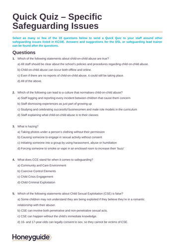 Annual Safeguarding Training Pack 2025 | Teaching Resources