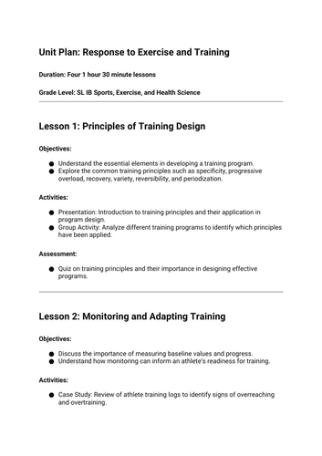 A.3.1. & A.3.2. SL. New IB Sports Science course. Slides, worksheets ...