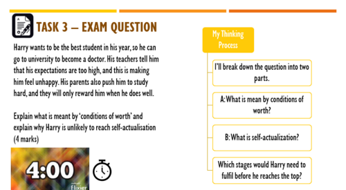 The Humanistic Approach AQA A Level Psychology | Teaching Resources