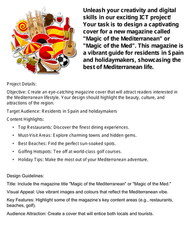 ICT Activity: KS3 or KS4 End of Term Activity. Design a captivating ...