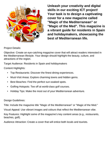 ICT Activity: KS3 or KS4 End of Term Activity. Design a captivating ...