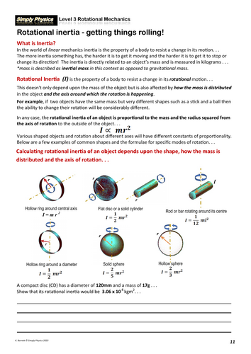Rotational Mechanics for NCEA Phy 3-4 | Teaching Resources