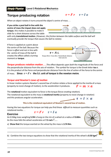 Rotational Mechanics for NCEA Phy 3-4 | Teaching Resources