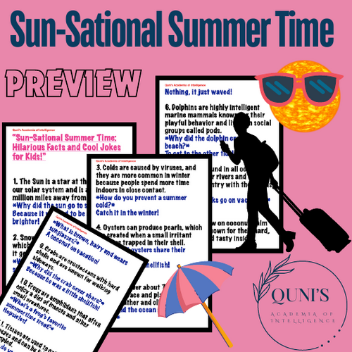"Sun-Sational Summer Time: Hilarious Facts and Cool Jokes for Kids ...