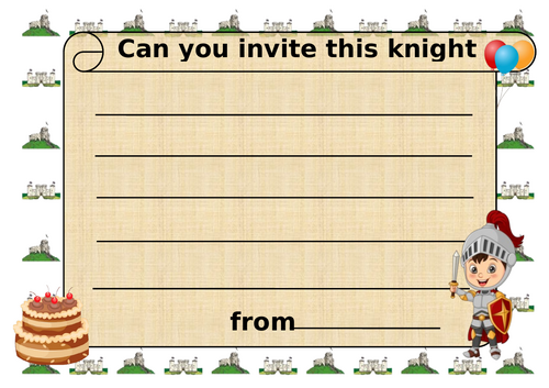 Knights and Castles - Castle Provision - Rainbow Challenges - KS1 ...