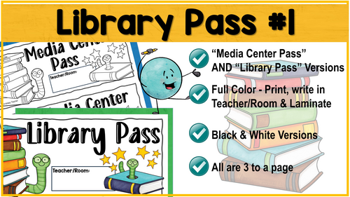 Library Passes & Extra Book Check Out Free Reward Coupon Pass - Media ...