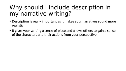 Enhance Your Narrative Writing: Descriptive Writing Tasks | Teaching ...
