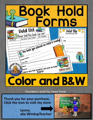 Library Book Request Form - Library Book Hold Forms and Notes ...