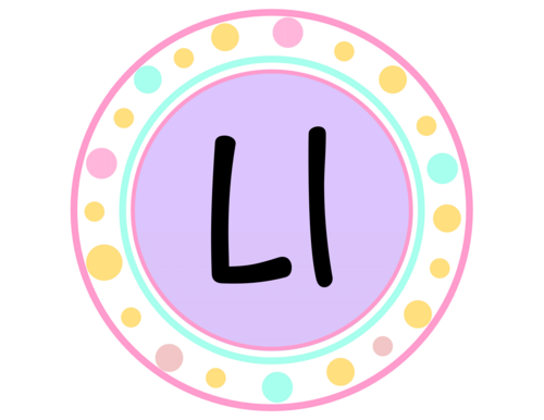 Pastel Polka Dots Printable Alphabet Flash Cards, Editable Word Wall ...