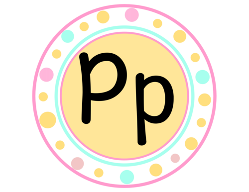 Pastel Polka Dots Printable Alphabet Flash Cards, Editable Word Wall ...