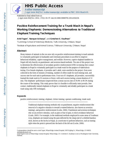 CIE AS Psychology - Fagen et al (2014) elephant learning | Teaching ...