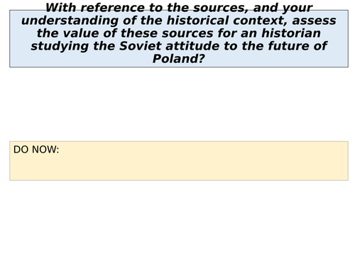 Cold War AQA 2R Yalta and Potsdam Lesson | Teaching Resources