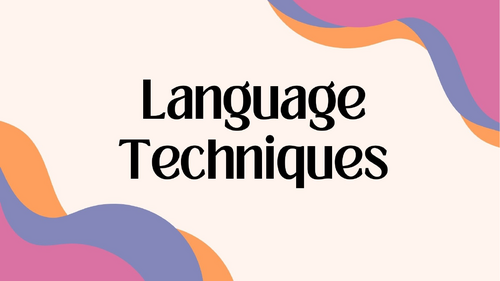 GCSE English Language Techniques Quiz | Teaching Resources GCSE English Language Techniques Quiz | Teaching Resources