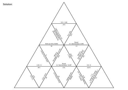 Tarsia: Decimal Multiplication and Division. Revision or End of Term ...