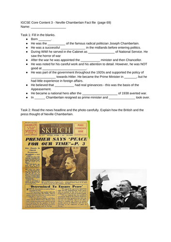 Policy of Appeasement Teaching Pack | Teaching Resources