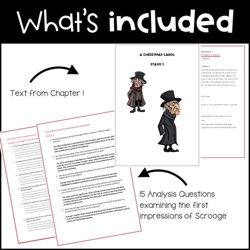 GCSE Comprehension: Stave 1 of "A Christmas Carol" – Engaging Activity ...