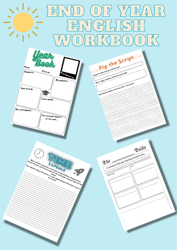 End of Year English Worksheets | Teaching Resources