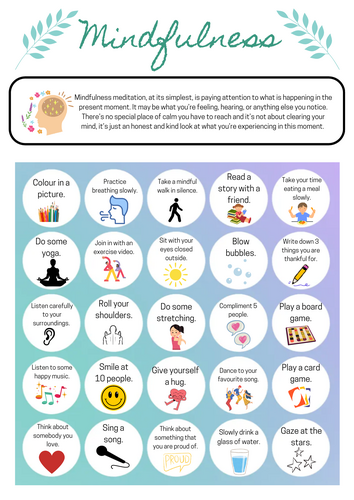 Mindfulness Bingo | Teaching Resources