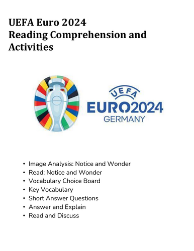 PSHE Tutor Time Activity: UEFA Euros 2024 Football Activity Pack ...
