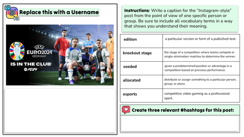 PSHE Tutor Time Activity: UEFA Euros 2024 Football Activity Pack ...