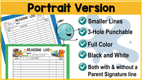 Bookworm Reading Log for Library, Media Center, or Classroom Teacher ...