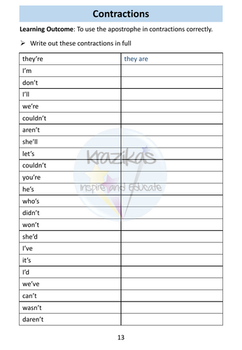 English Functional Skills - Level 1 - Punctuation Workbook | Teaching ...