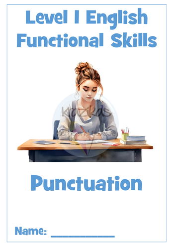 English Functional Skills - Level 1 - Punctuation Workbook | Teaching ...