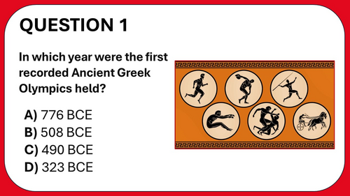 Ancient Greek Olympics Quiz | Teaching Resources